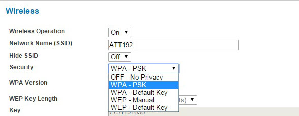Change WiFi password - TOAST.net